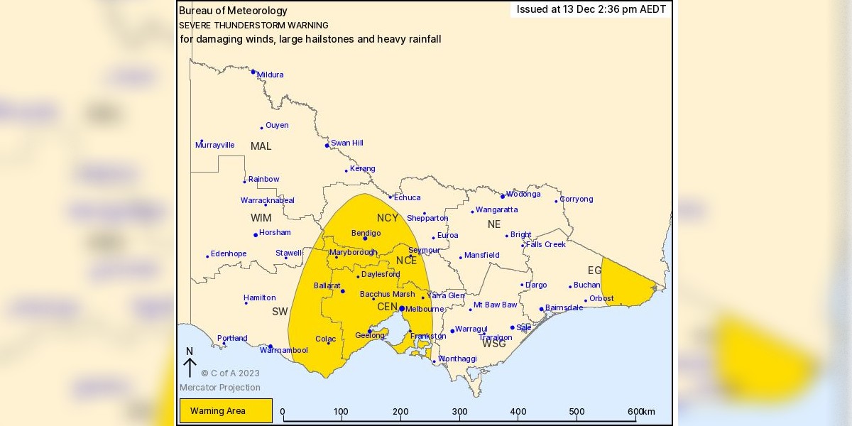 Thunderstorm alert as storms threaten Geelong - bay 93.9
